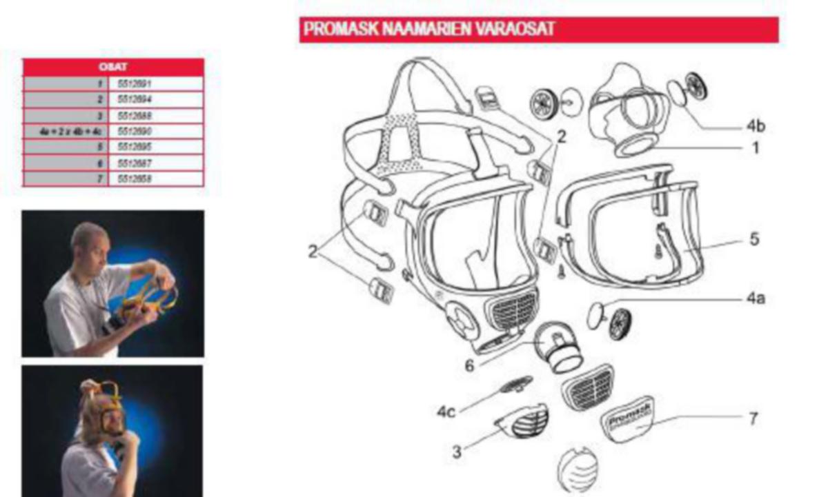 Visiiri ff-300 3m fm3927 - varaosat ja lisätarvikkeet kok...